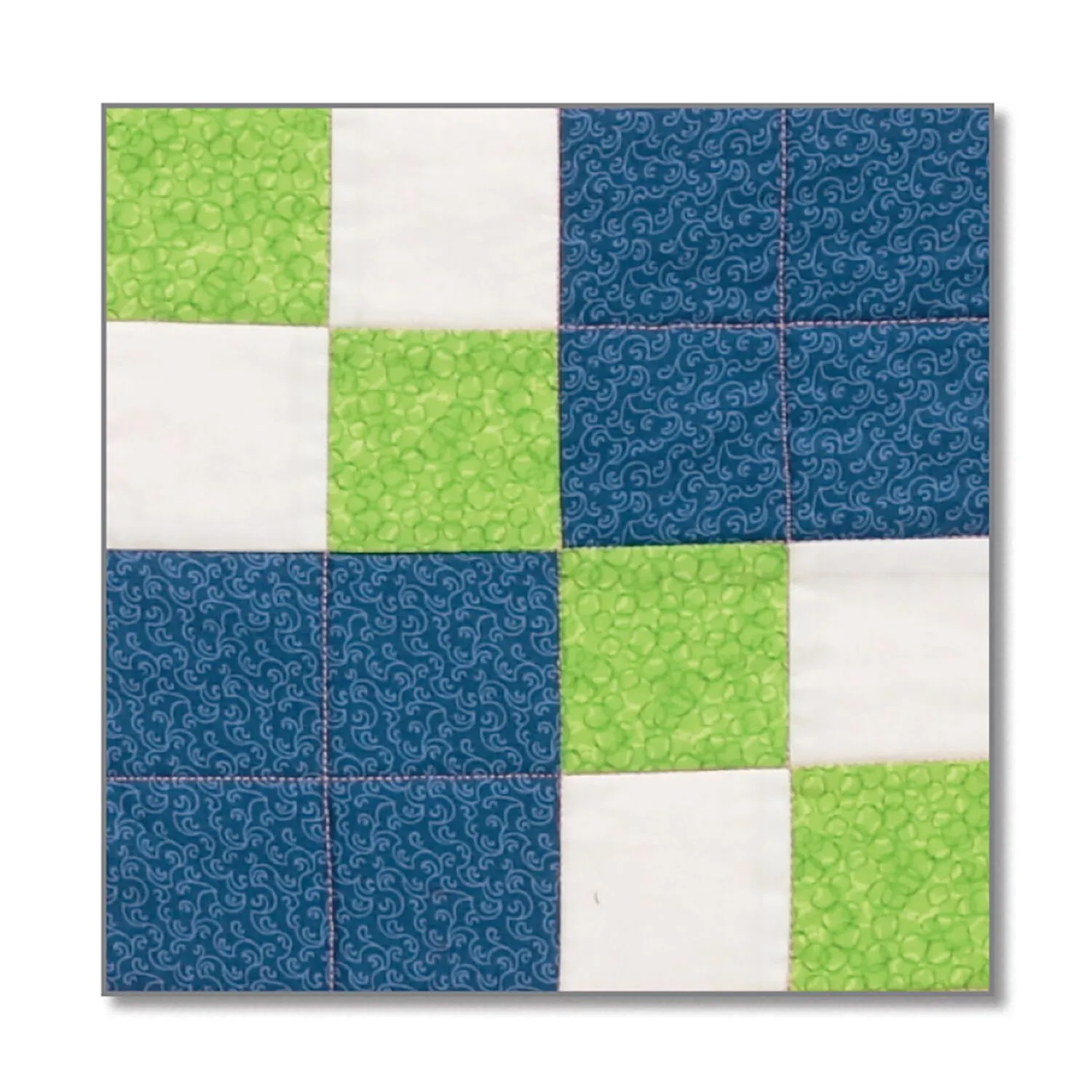 Block 1: GO! Double 4-Patch Block Pattern By Eleanor Burns - AccuQuilt
